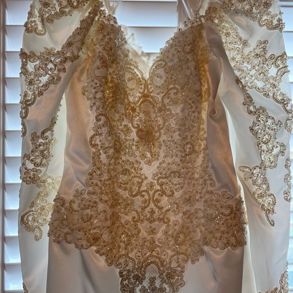 Mori Lee | Dresses | Morilee Vintage Wedding Gown With Cathedral Length ...